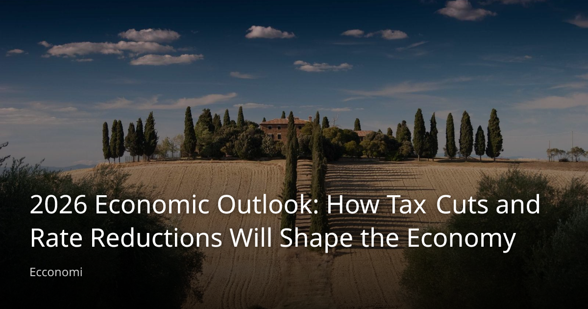 2026 Economic Outlook: How Tax Cuts and Rate Reductions Will Shape the ...