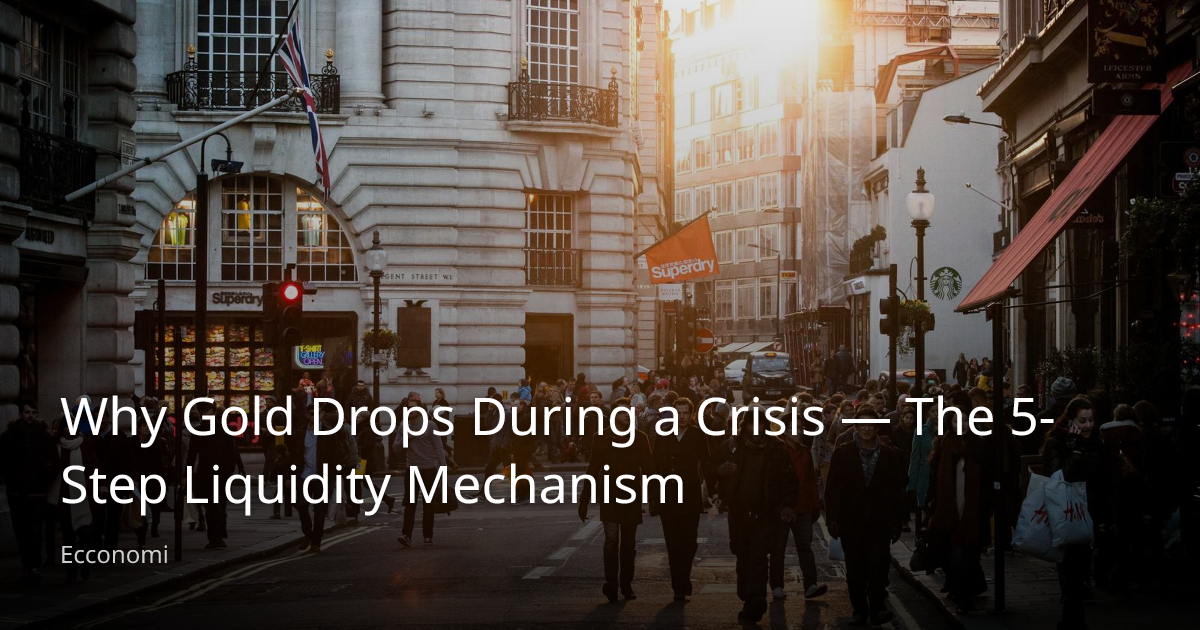 Why Gold Drops During a Crisis — The 5-Step Liquidity Mechanism - Ecconomi