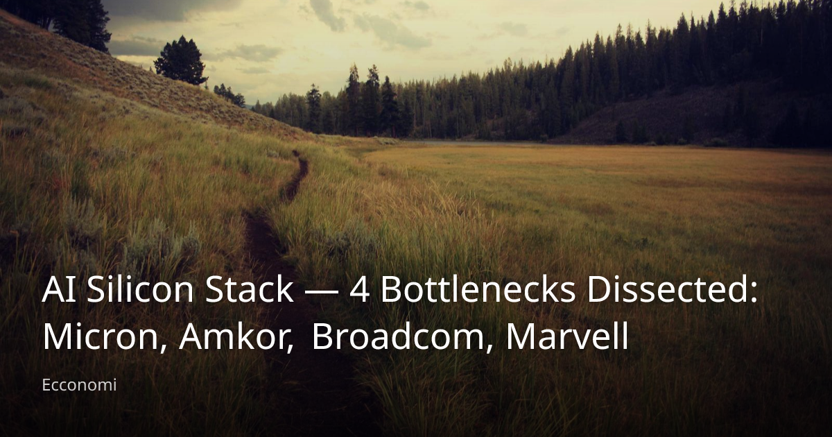 AI Silicon Stack — 4 Bottlenecks Dissected: Micron, Amkor, Broadcom ...